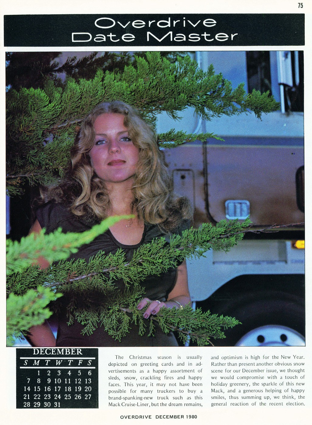 Photo: December 1980 Date Master | 12 Overdrive Magazine December 1980 ...